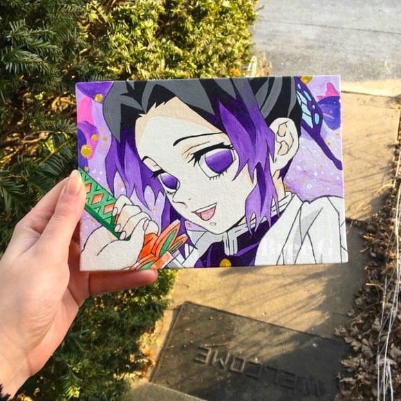 Hot Topic | Art | New Original Shinobu Demon Slayer Art Print | Poshmark